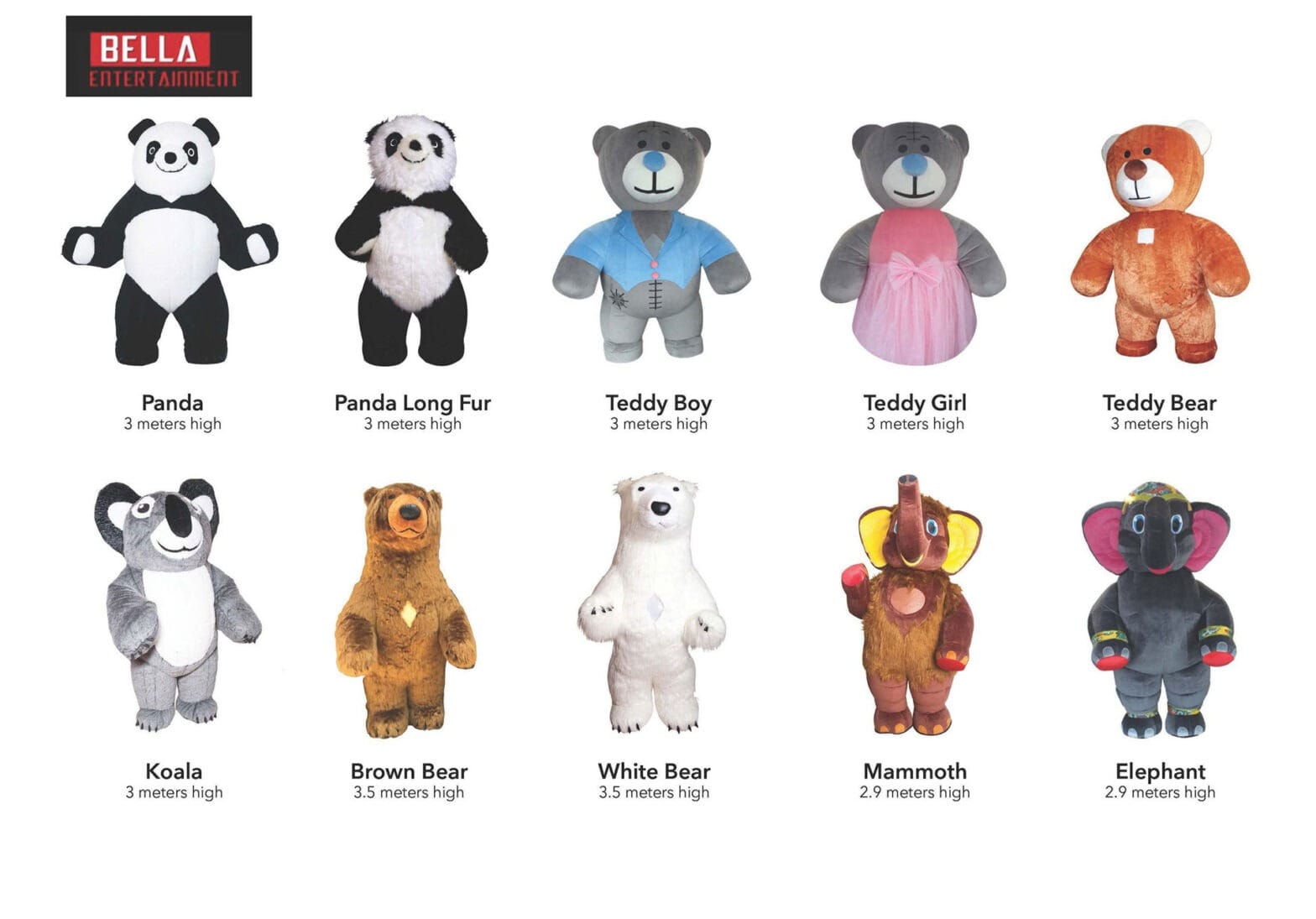Hire Mascots in Singapore - Bella Entertainment Agency Singapore