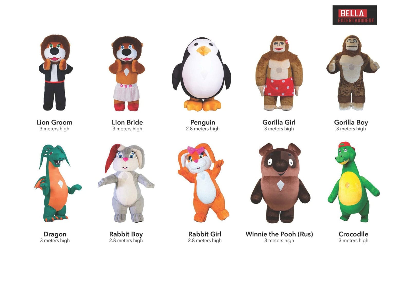 Hire Mascots in Singapore - Bella Entertainment Agency Singapore