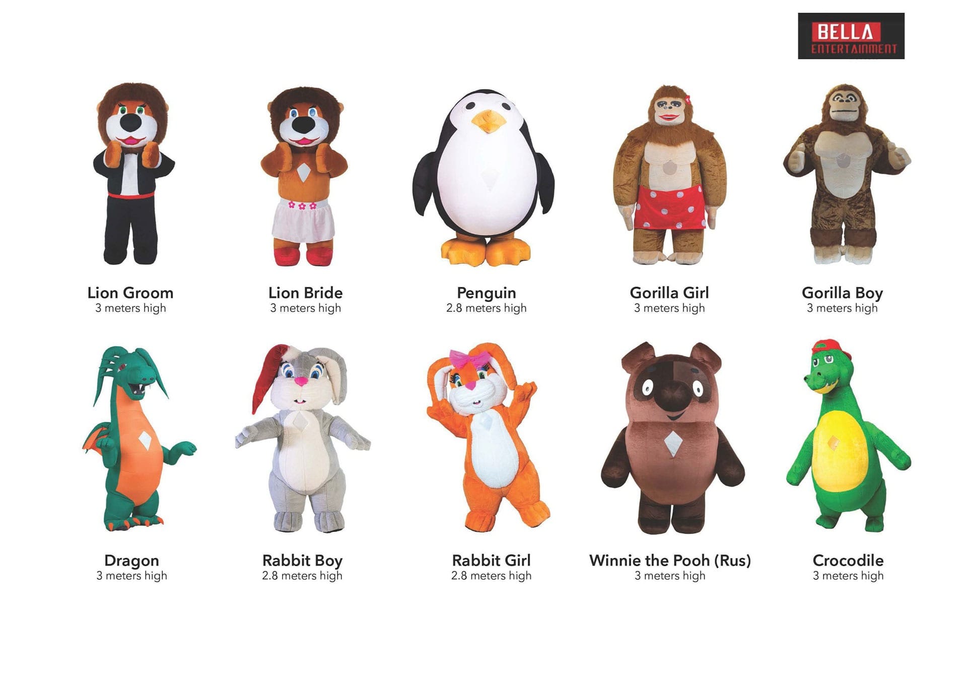 Hire Mascots in Singapore - Bella Entertainment Agency Singapore