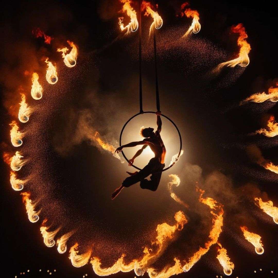 Hire Aerial Fire Dance Show in Singapore | Bella Entertainment